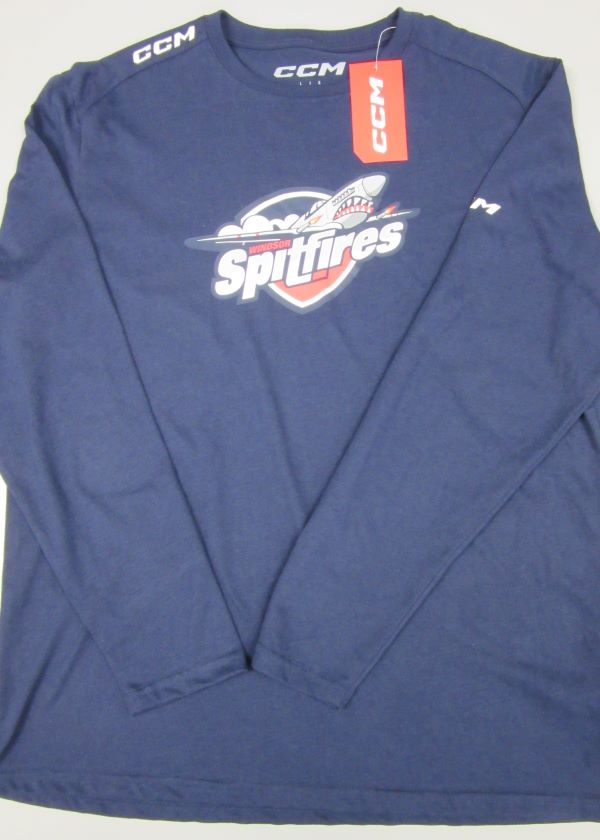 Spits Gear | CCM Navy Blue Long Sleeve T-Shirt